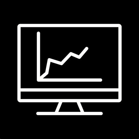 beautiful graph on computer vector line icon computer icons line icons graph icons png and