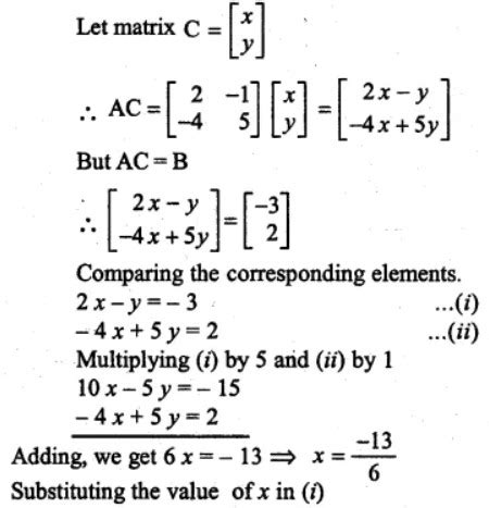 ML Aggarwal Matrices Exe Class ICSE Maths Solutions ICSEHELP