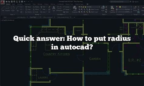 Quick Answer How To Put Radius In Autocad Caddikt
