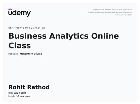 Rohit Rathod On Linkedin Dataanalyst Businessanalytics Datadriven Continuouslearning Udemy