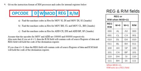 Solved Given The Instruction Format Of X Processor And Chegg