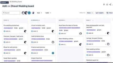 Jira Wedding Dataengineer Bigdata Dataengineering Sql