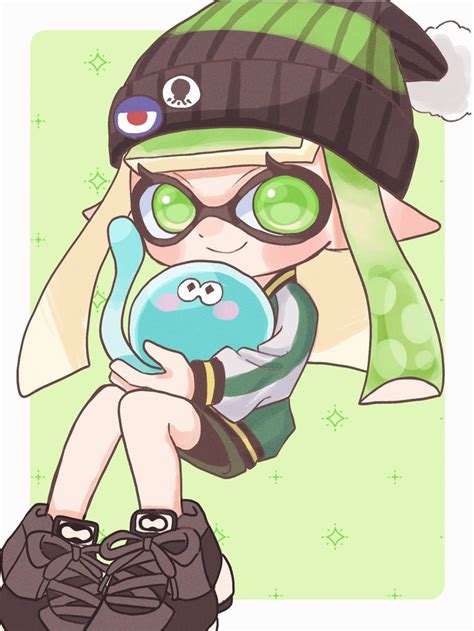 Inkling Player Character Inkling Girl And Jellyfish Splatoon Drawn