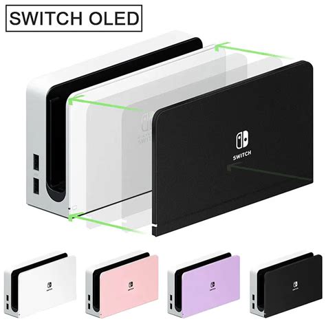 닌텐도 닌텐도 스위치용 전면 플레이트 보호 커버 Oled Tv 충전 도크 스테이션 장식 교체 전면 플레이트 케이스 액세서리