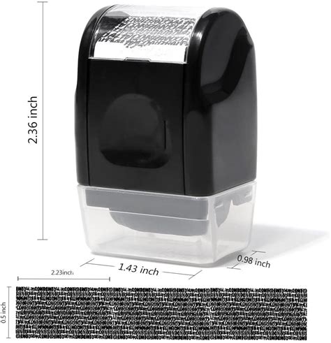 Identity Theft Protection Roller Stamp Designed For Secure