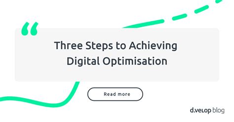 Three Steps To Achieving Digital Optimisation Dvelop Blog