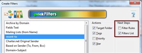 Quickfilters Version History