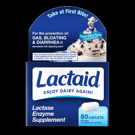 Lactaid® Lactase Enzyme Supplement Caplets Lactaid®