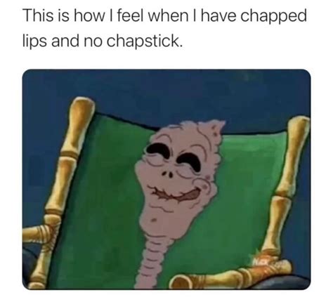 Chapped Lips Spongebob Funny Funny Relatable Memes Funny Facts