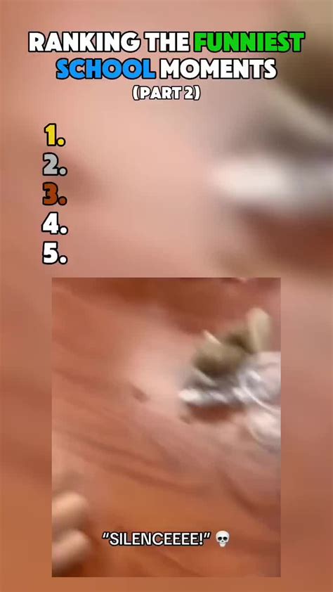 Ranking The Funniest School Moments Pt 2 School Moment Funny Top5