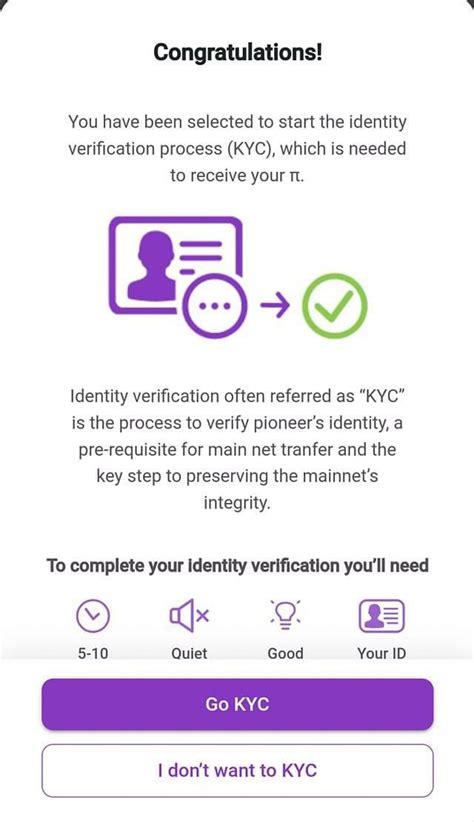 new pi network kyc verification notification page r pinetwork