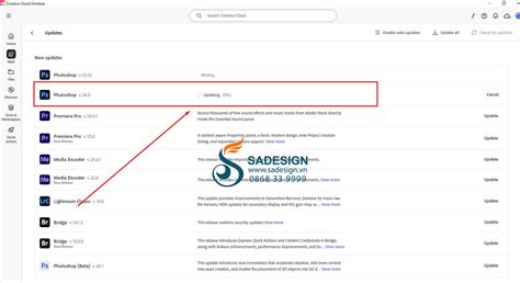 Instructions For Updating The Latest Version Of Photoshop 2025 V260