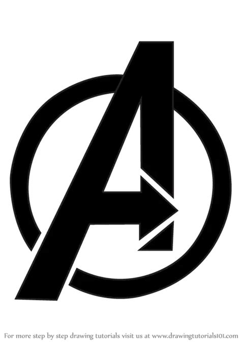 How To Draw Avengers Logo Brand Logos Step By Step