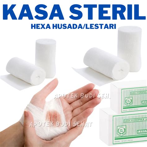Jual Kasa Steril Hexa Husada Lestari 16x16 Pembalut Luka Penutup Luka
