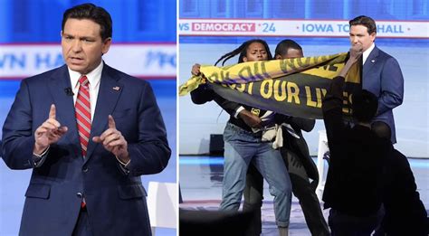 Ron Desantis Drops Mic At Fox Town Hall Silences Protesters With Razor Sharp Quip American