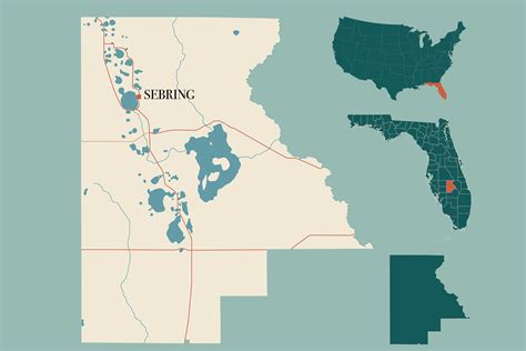 Mapa De Sebring Florida Y Sus Alrededores Sebring Metro Area Fl Zip