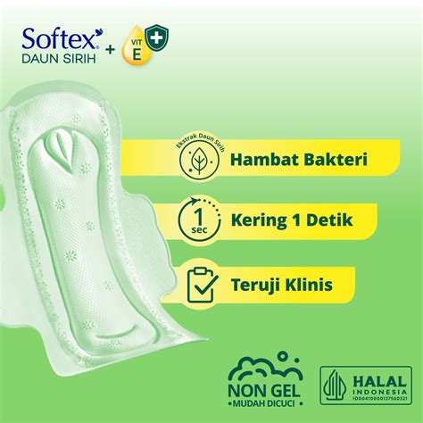 Jual Softex Daun Sirih Vitamin E Jumbo Pack 23cm Isi 30 Pads