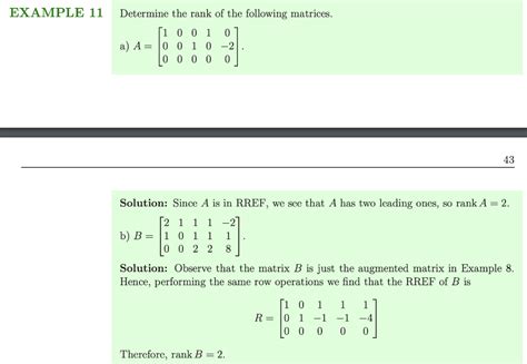 Solved EXAMPLE 11 Determine The Rank Of The Following Chegg Com