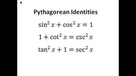 5 1a Simplifying Trig Functions Part 2 Youtube