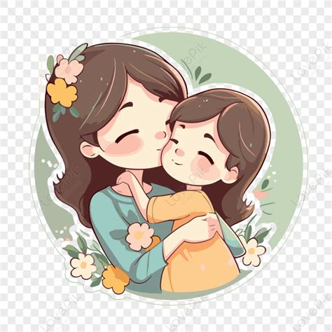귀여운 엄마 벡터상표 Png 일러스트 무료 다운로드 Lovepik
