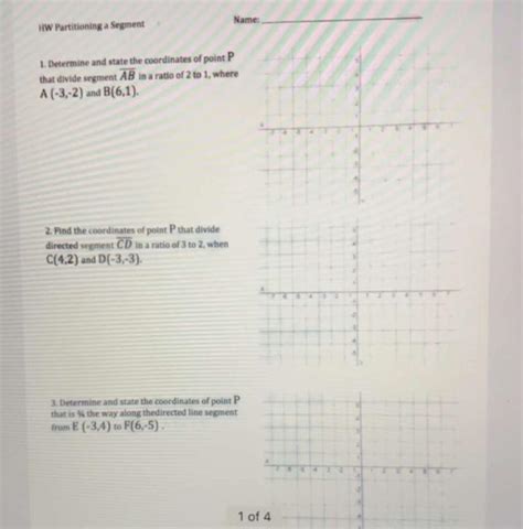 Solved Name Hw Partitioning A Segment 1 Determine And