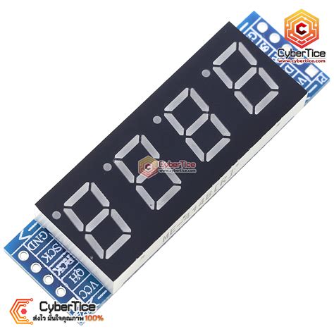 โมดูลแสดงค่าตัวเลข 4 หลัก Four Digital Tube Module Led Display 74hc595