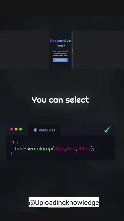 responsive design using css clamp coding webdesign frontendcourse responsivedesign youtube