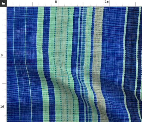 Straight Stipes Blue And Green 123 Fabric Spoonflower