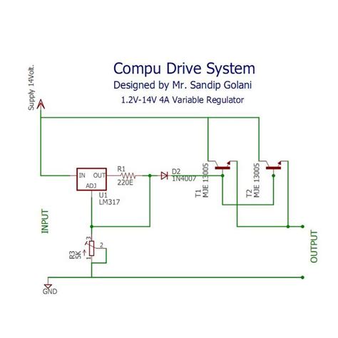This Is Once Again A Wonderful Application Of LM317 Variable Voltage Regulator With Two