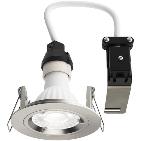 Buy Brushed Chrome Fixed Gu10 Downlights In Stock Now Fast Dispatch