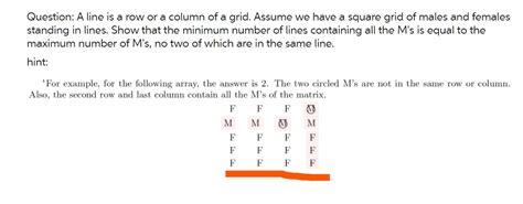 Solved Question A Line Is A Row Or A Column Of A Grid Chegg Com