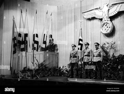 Nazi Party Meeting A Rally At A Theater In Lviv To Mark The