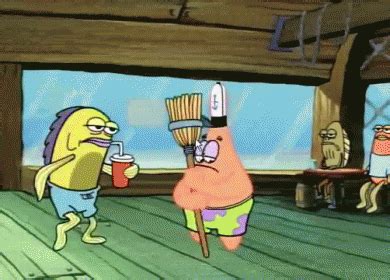 Stupid Town  Spongebob Patrick Broom Discover And Share S