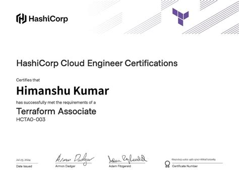 Himanshu Kumar On Linkedin Excited To Announce That Ive Earned My Terraform Associate