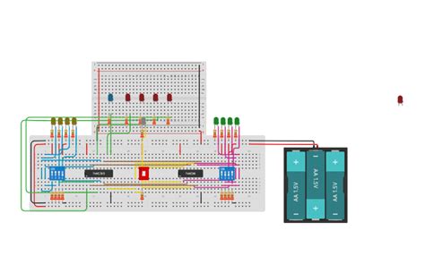 circuit design 4 bit adder subtractor tinkercad