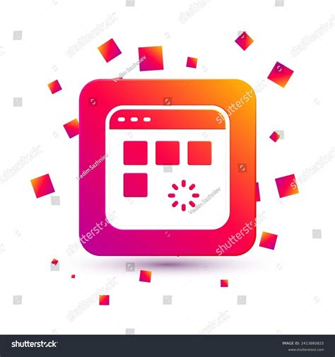 White Loading Data Window Progress Bar Stock Vector Royalty Free