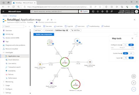 azure application insights의 애플리케이션 맵 azure monitor microsoft learn