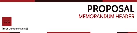 Free Proposal Memo Header Template To Edit Online