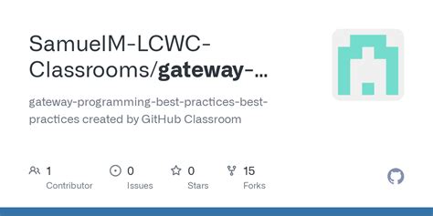 github samuelm lcwc classrooms gateway programming best practices