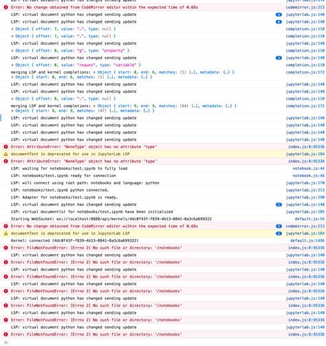 keyerror when opening new notebook · issue 33 · jupyter lsp jupyterlab