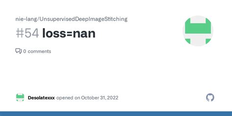 loss nan · issue 54 · nie lang unsuperviseddeepimagestitching · github