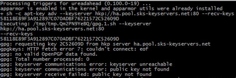 linux gpgkeys fetch error 7 couldn t connect eof super user