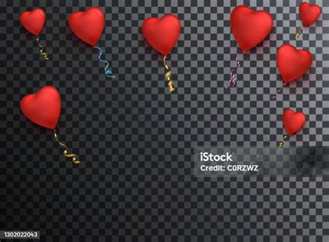 심장 모양 풍선과 텍스트에 대한 빈 공간이 발렌타인 데이 배경 발렌타인 데이 판매 포스터 0명에 대한 스톡 벡터 아트 및 기타 이미지 Istock