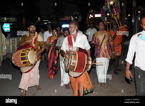 Traditional Music Instruments Played On The Streets During A Procession