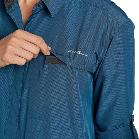 Eddie Bauer Womens Upf Guide 2 0 Shirt Plus Brilliant Blue Eddie Bauer