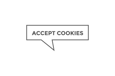 Accept Cookies Button Web Banner Templates Vector Illustration