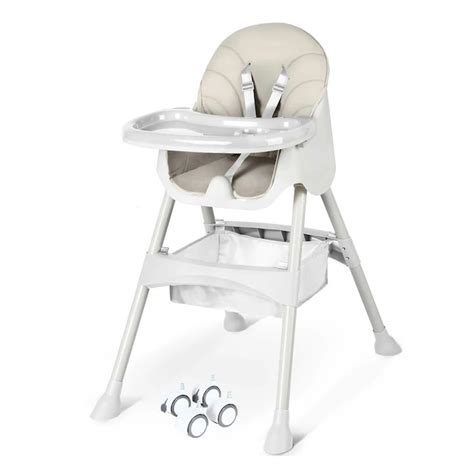 Стол маса 3в1 за бебета и деца Teno® регулируема височина 5 точков предпазен колан