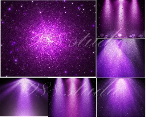 Purple Glitter Spotlight On Black Background Png Violet Print Purple