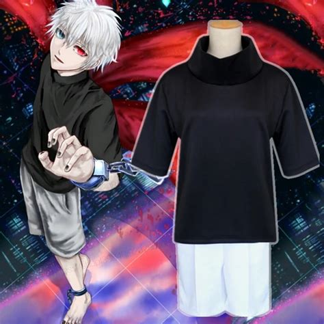 Anime Tokyo Ghouls Kaneki Ken Cosplay Costume Full Set 55 Off
