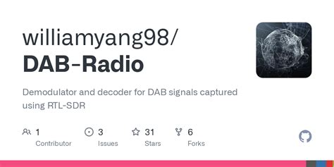 Github Williamyang Dab Radio Demodulator And Decoder For Dab Signals Captured Using Rtl Sdr